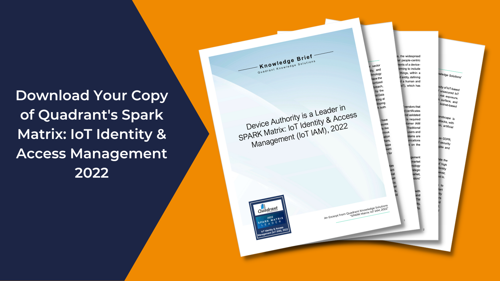 Quadrant Knowledge Solutions: Spark Matrix 2022 Knowledge Brief - Device Authority